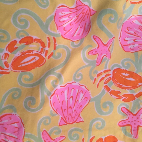 Lilly Pulitzer | Skirts | Lilly Pulitzer Crabs Seashells Print Skirt ...